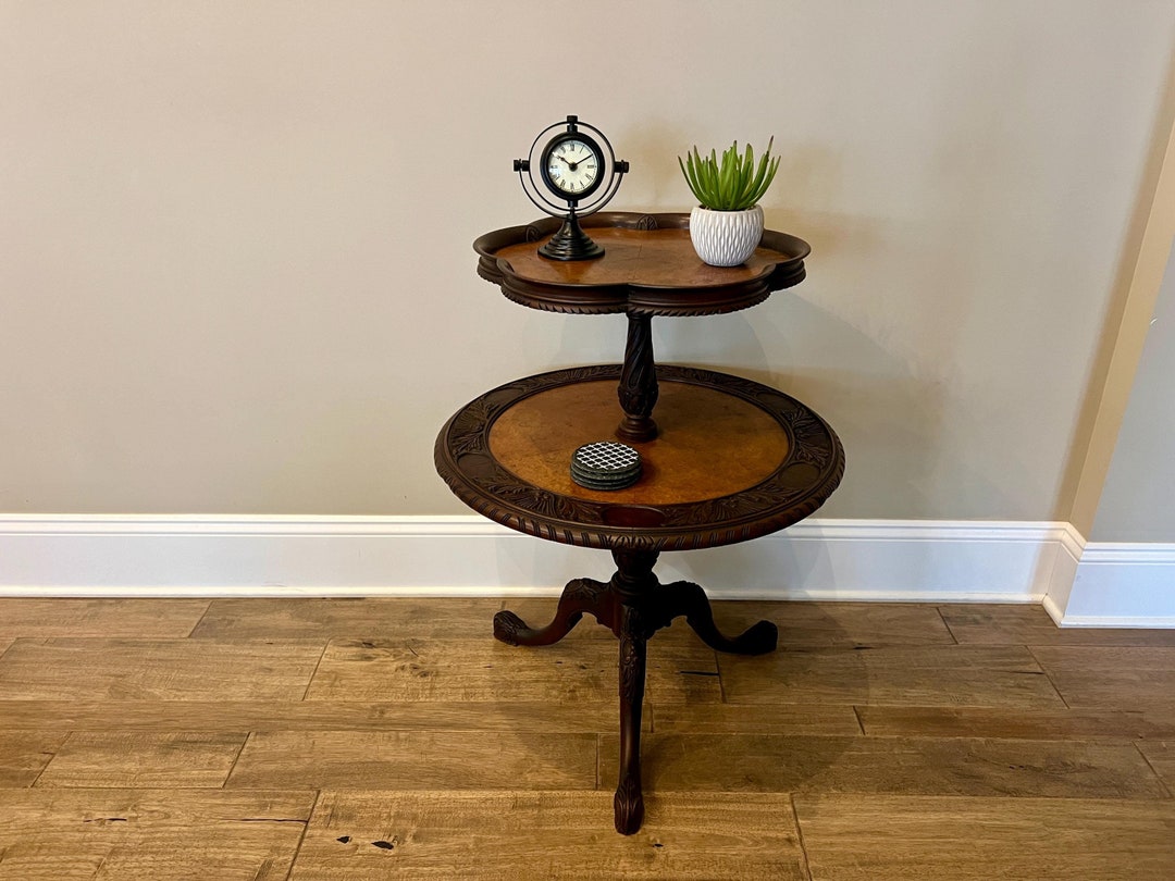 Two-tier Antique Table - Etsy