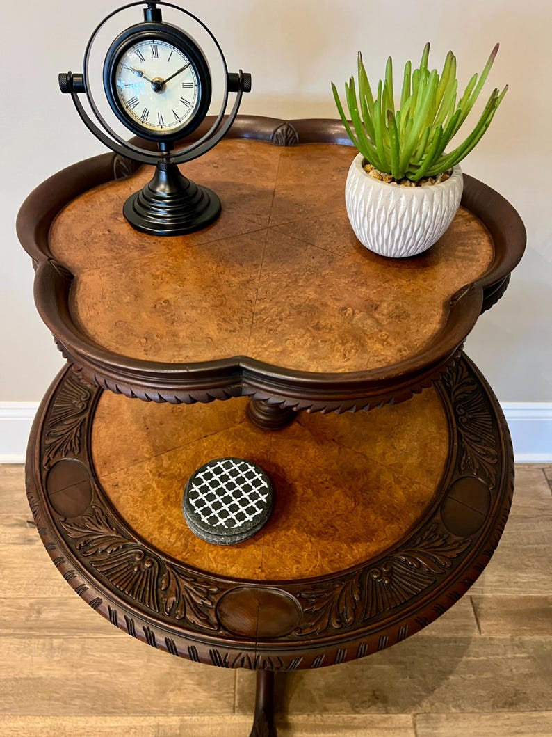 Two-tier Antique Table - Etsy