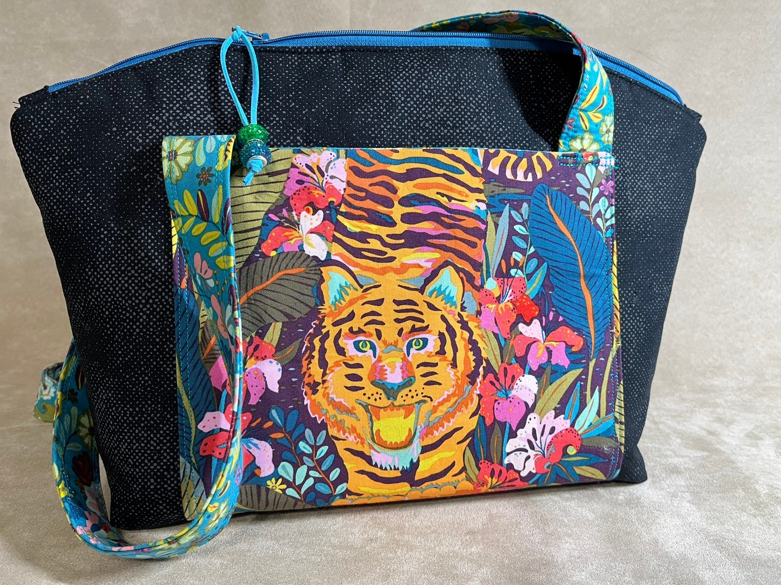 Santorini Purse With Shoulder Straps | Zippered Purse | Handmade ...