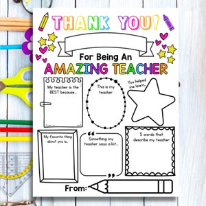 Teacher Appreciation Week Thank You Printable Teacher Appreciation Gift ...