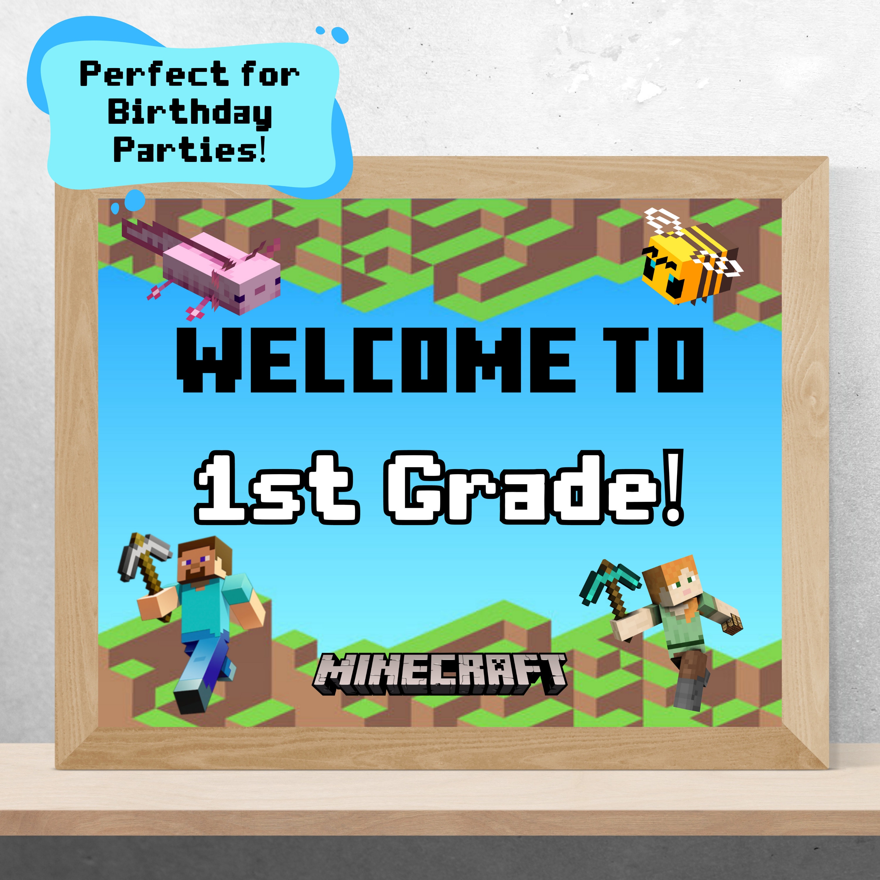 Minecraft Poster Minecraft Classroom Minecraft Poster Minecraft ...