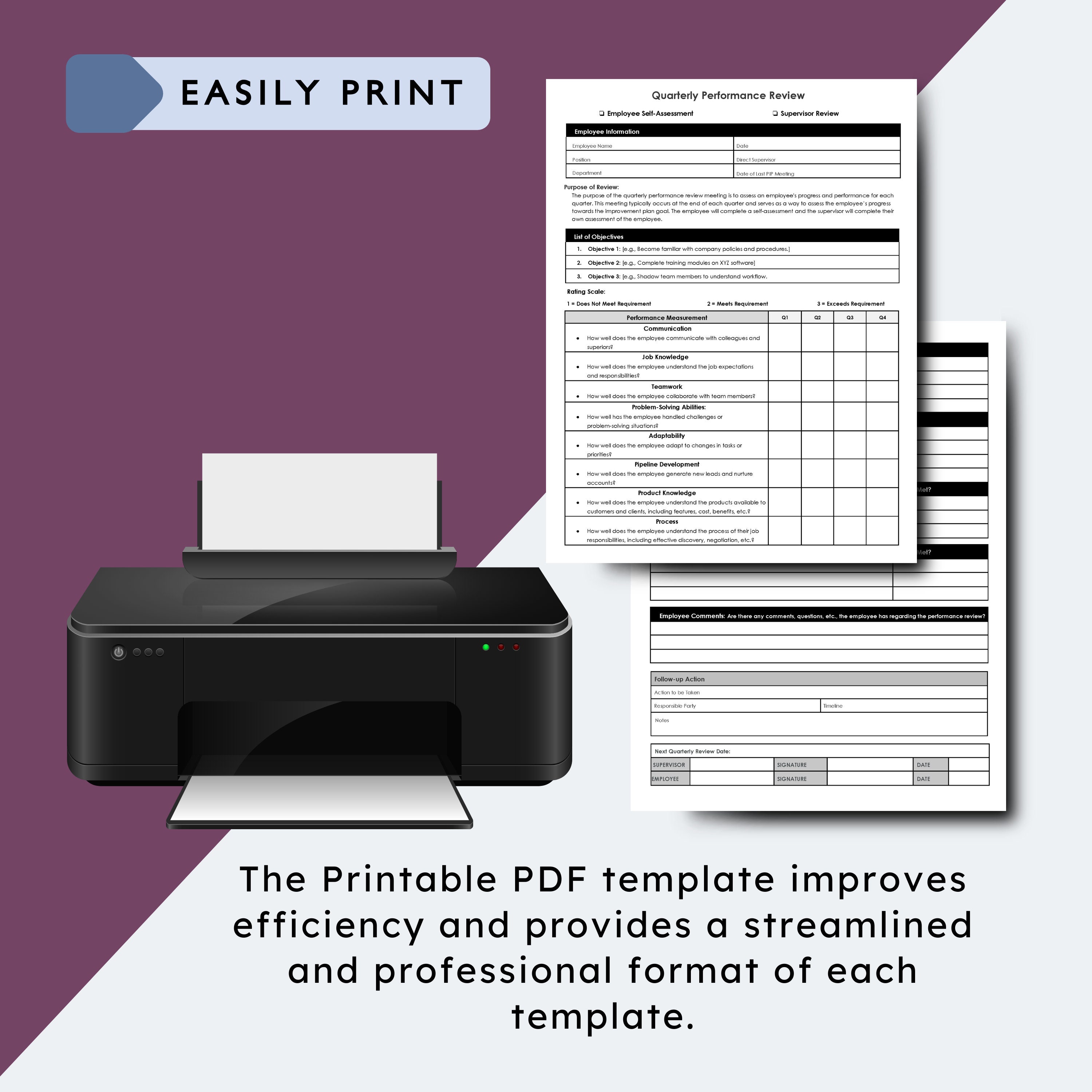 Quarterly Performance Review Annual Performance Review Performance ...