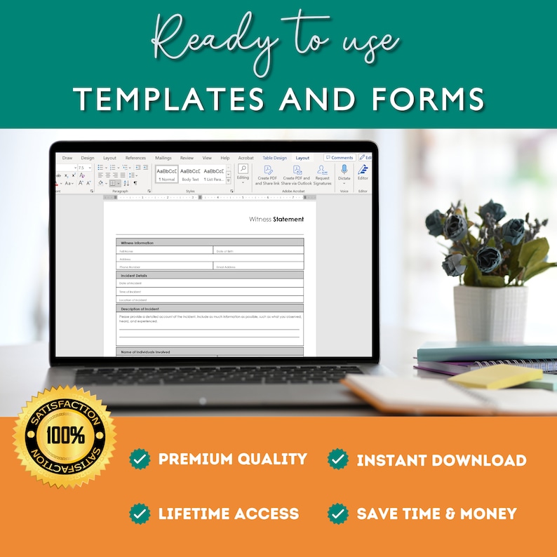 Witness Statement Template Sworn Statement Workplace Incident Witness ...