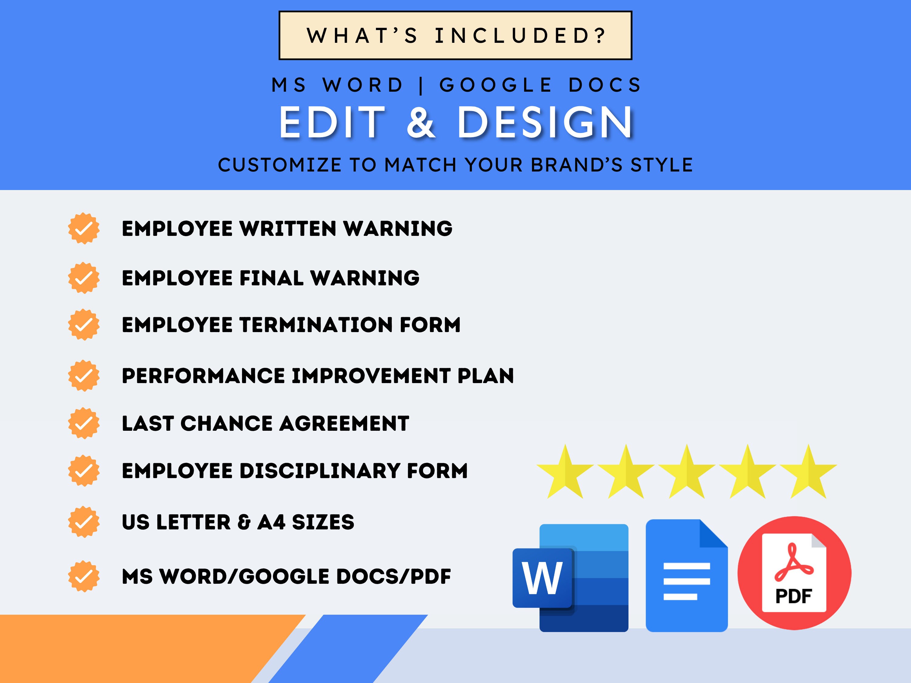 Employee Disciplinary Forms Employee Performance Review Performance ...