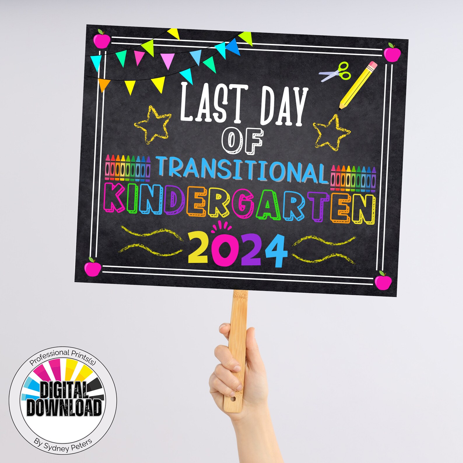 Transitional Kindergarten Last Day of School Sign Kindergarten Last Day ...