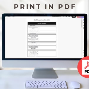 Warehouse Management Shift Supervisor Checklist Daily Production ...