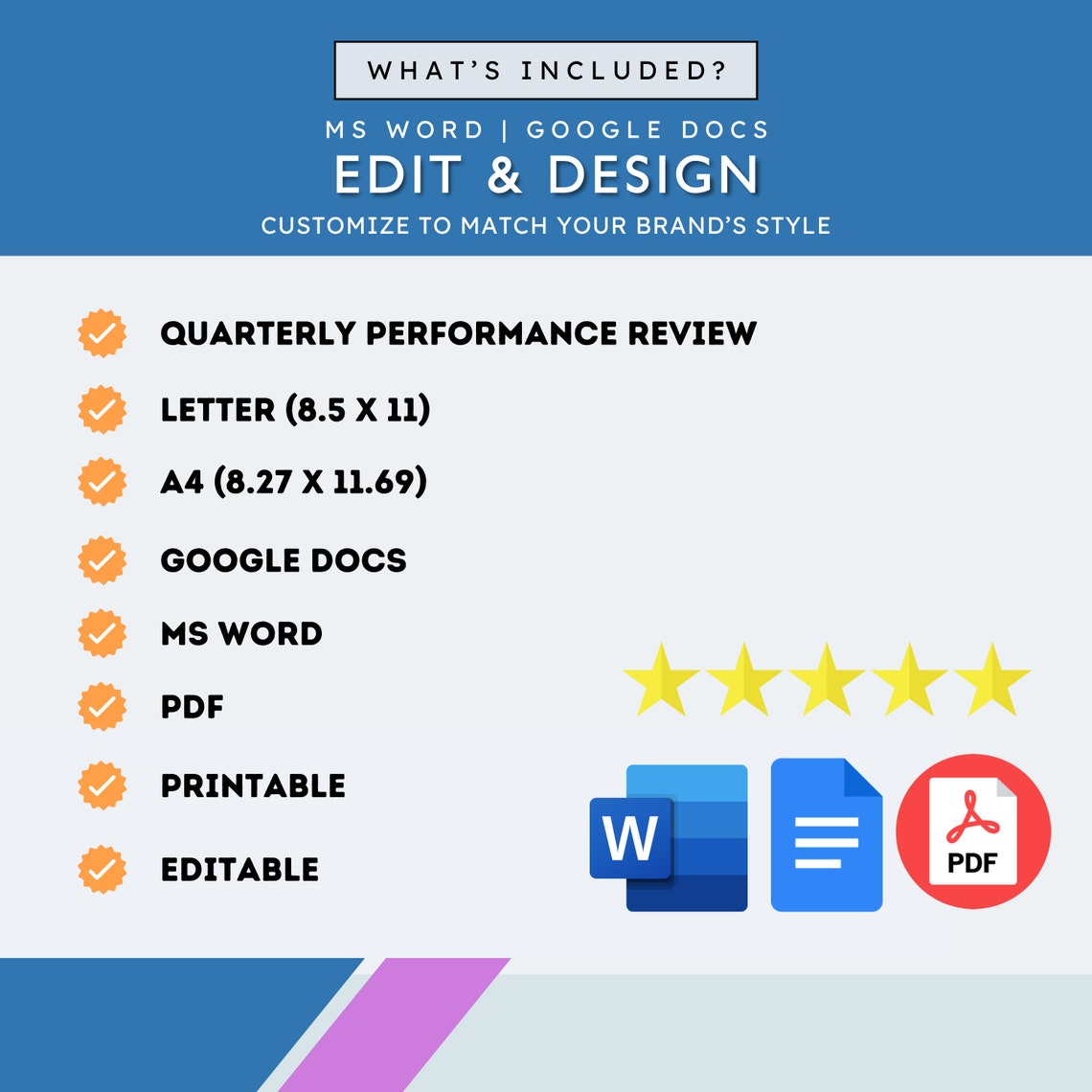 Quarterly Performance Review Annual Performance Review Performance ...
