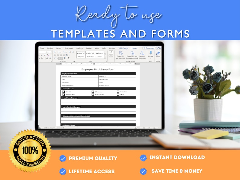 Employee Disciplinary Forms Employee Performance Review Performance ...