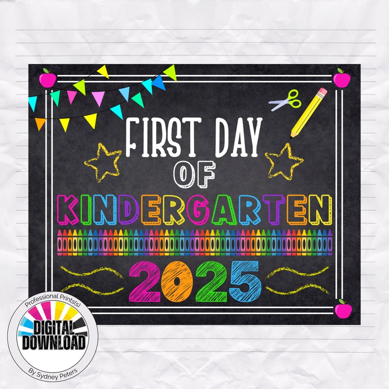 Transitional Kindergarten Last Day of School Sign Kindergarten Last Day ...