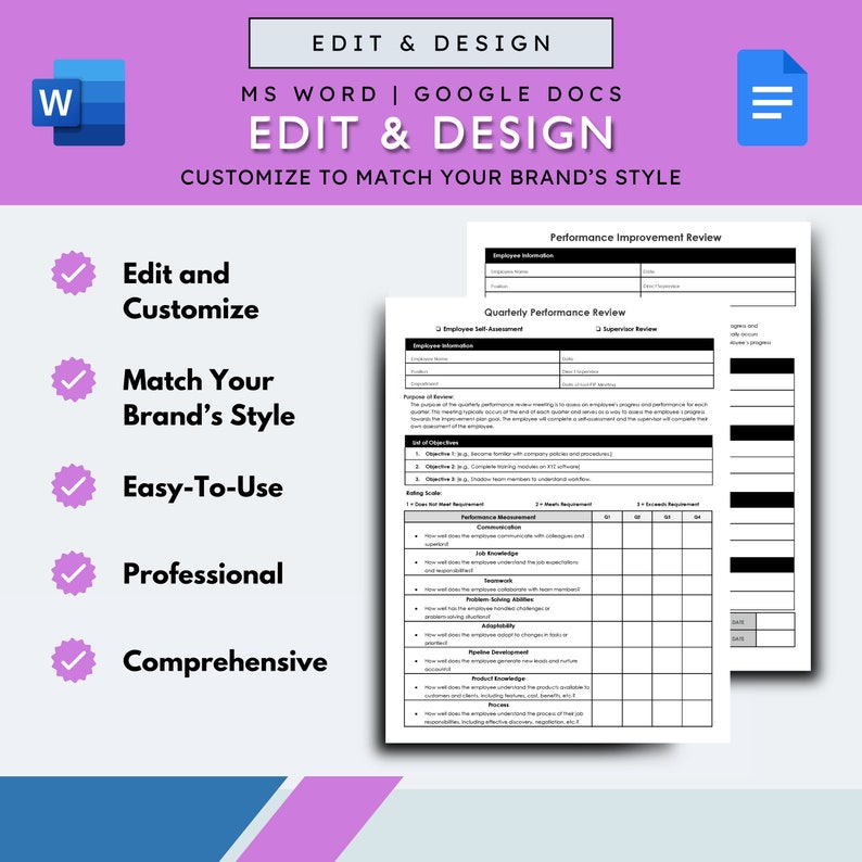 Quarterly Performance Review Annual Performance Review Performance ...