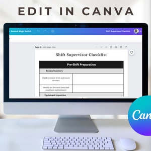 Warehouse Management Shift Supervisor Checklist Daily Production ...