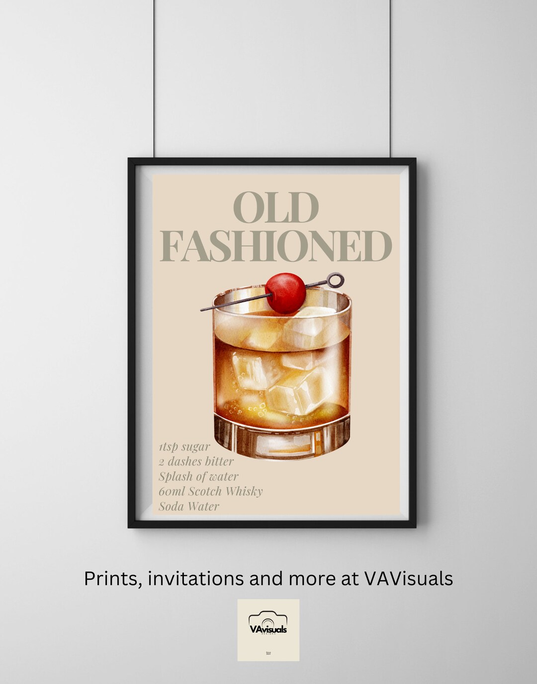 Old Fashioned Digital Print With Recipe - Etsy