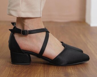 Short block heels store