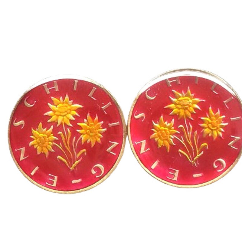 Edelweiss Cufflinks - Etsy