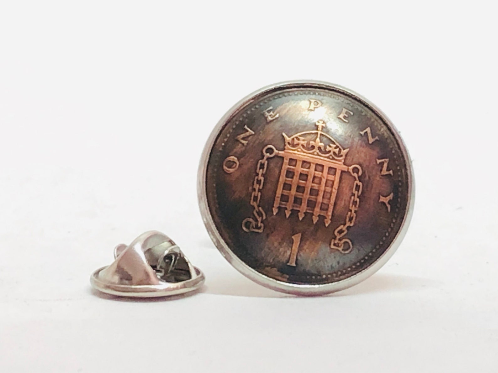 Domed Shape Head and Tail One Pair of UK British Coin One | Etsy