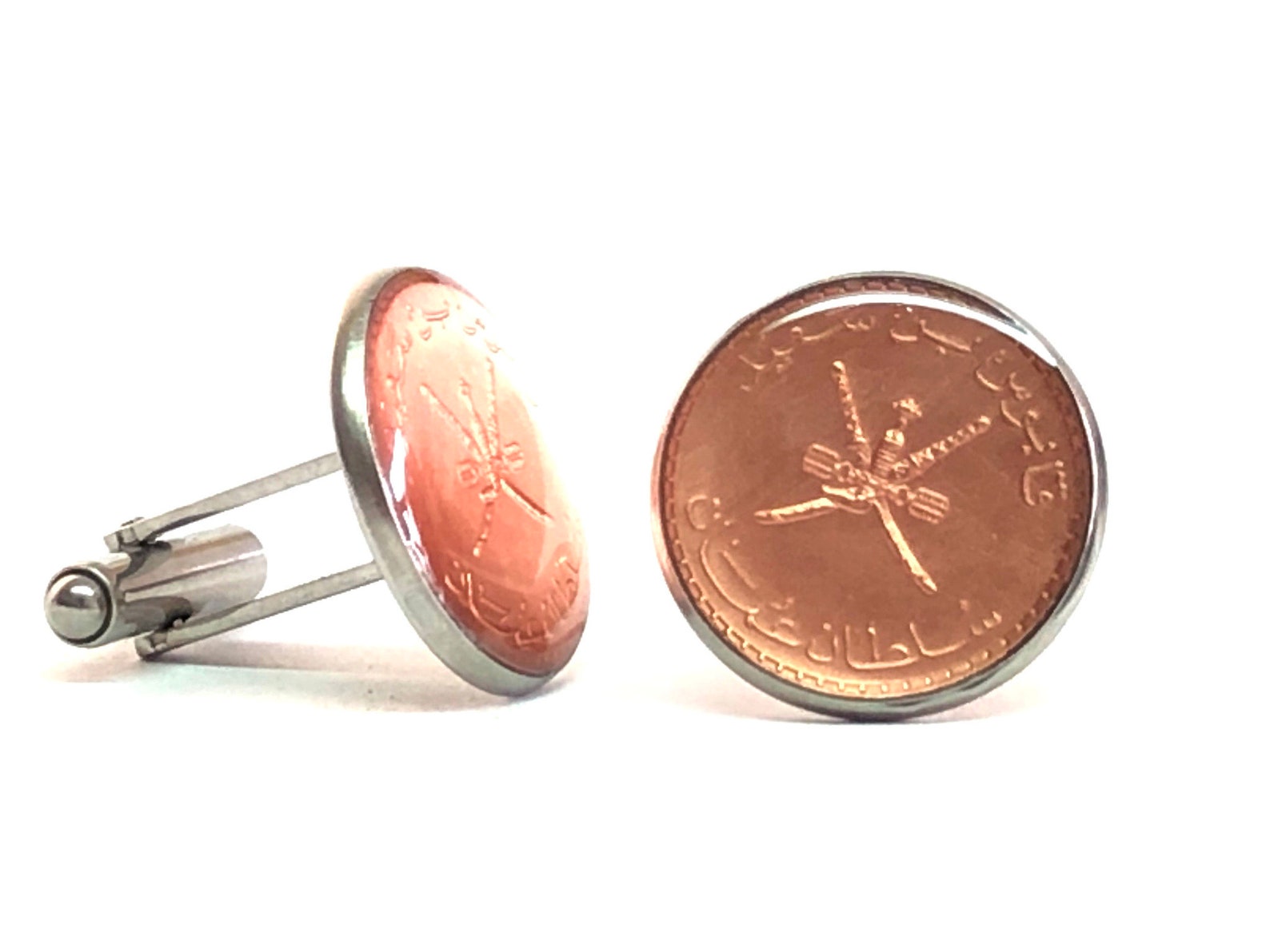 Oman Coin Cufflinks Arms 18mm. - Etsy
