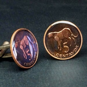 Mozambique Coin Cufflinks Cheetah 19mm. - Etsy