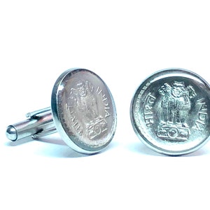 India Coin Cufflinks ,ashoka Lion,18mm - Etsy