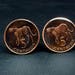 Mozambique Coin Cufflinks Cheetah 19mm. - Etsy