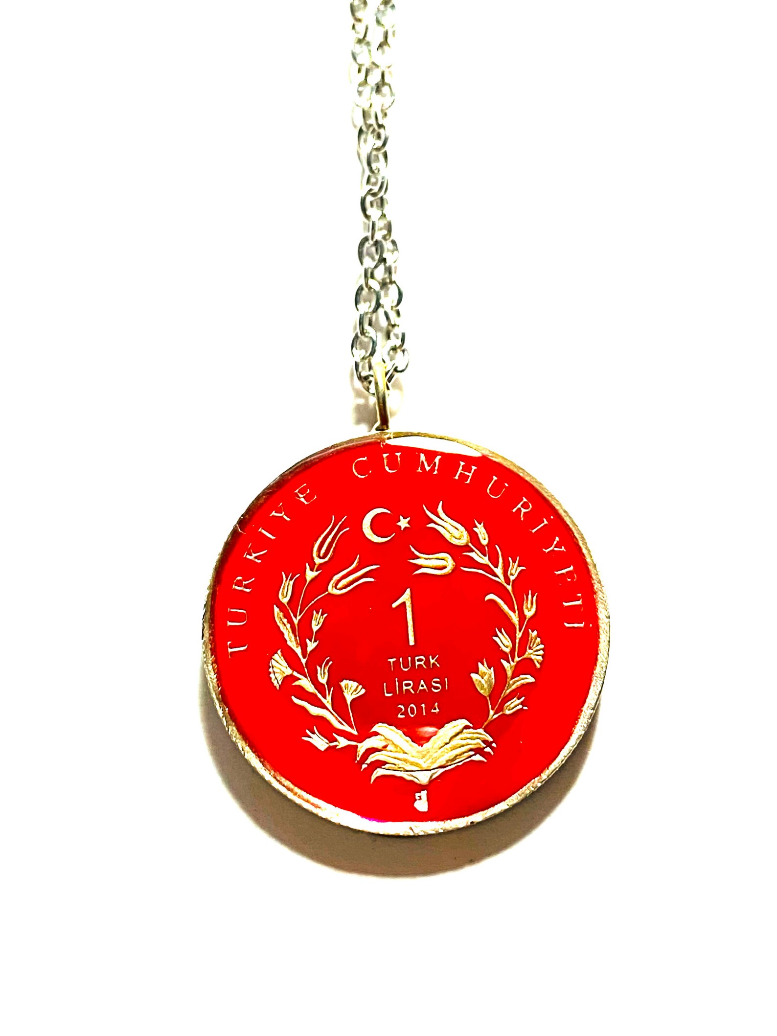 Pendant Turkey Coin 1 Lira Byerley Turk Horse - Etsy