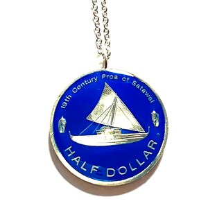 One Pendant of the Federated States of Micronesia Coin , Manta Ray ...