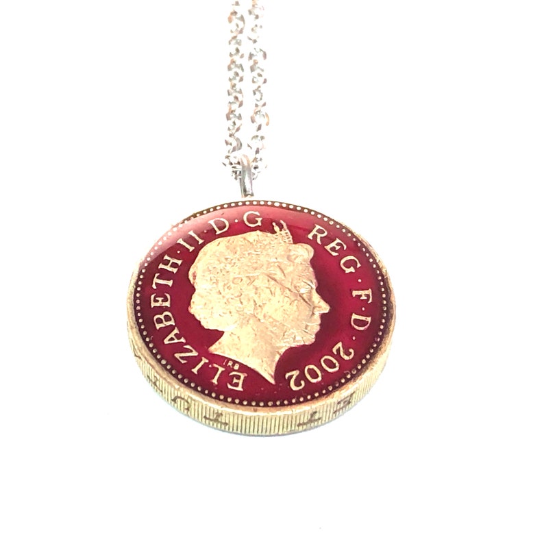 UK British Coin Pendant Pound English Lions 23mm | Etsy