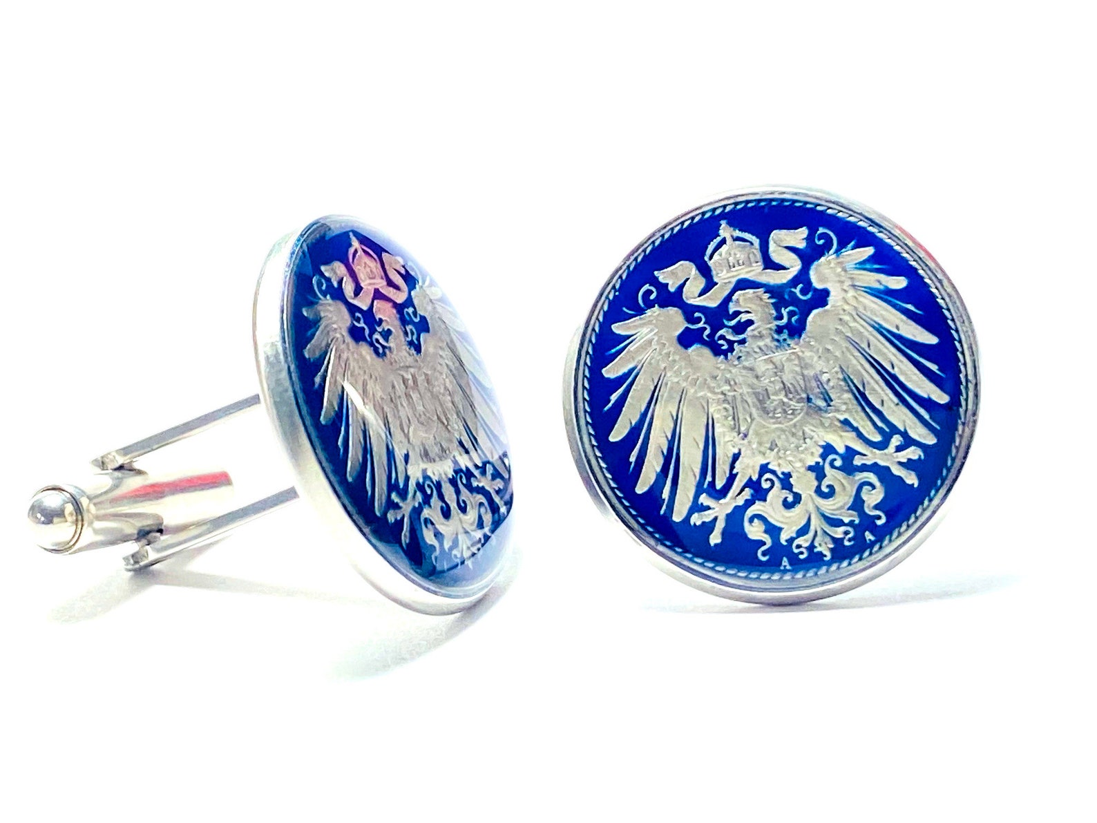 Germany Empire Coin Cufflinks Wilhelm II Imperial Eagle - Etsy