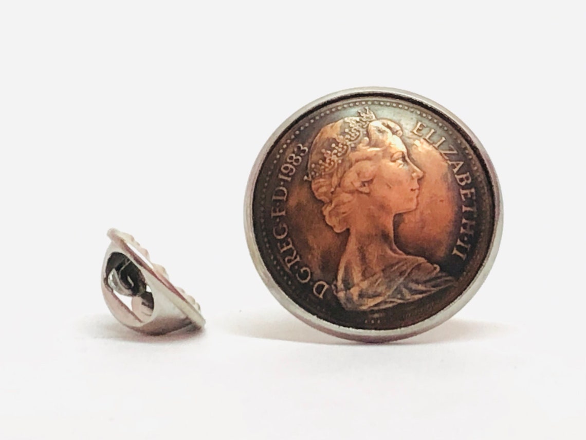 Domed Shape Head and Tail One Pair of UK British Coin One - Etsy