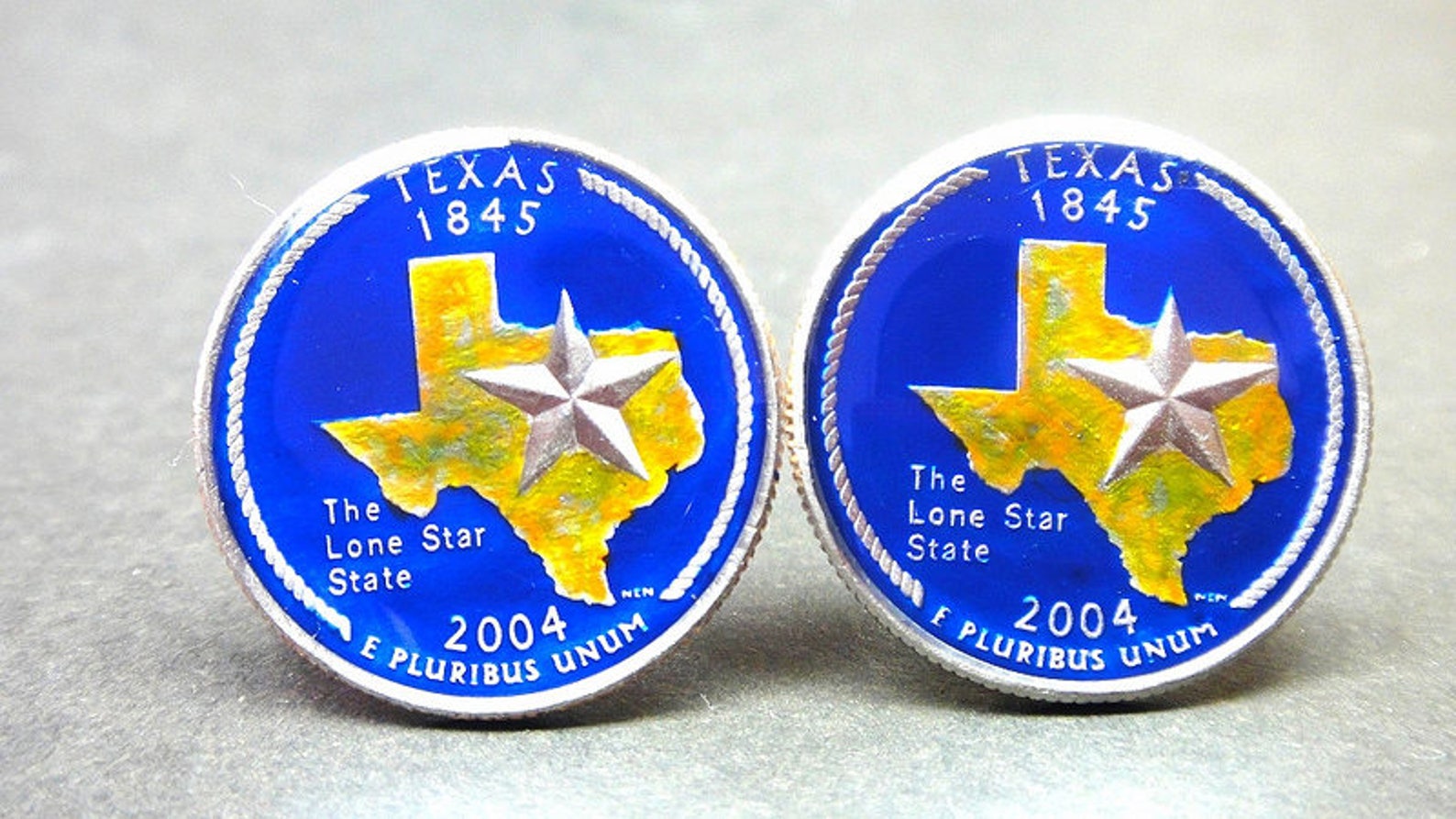 USA Quarter coin cufflinks Texas State 24mm | Etsy