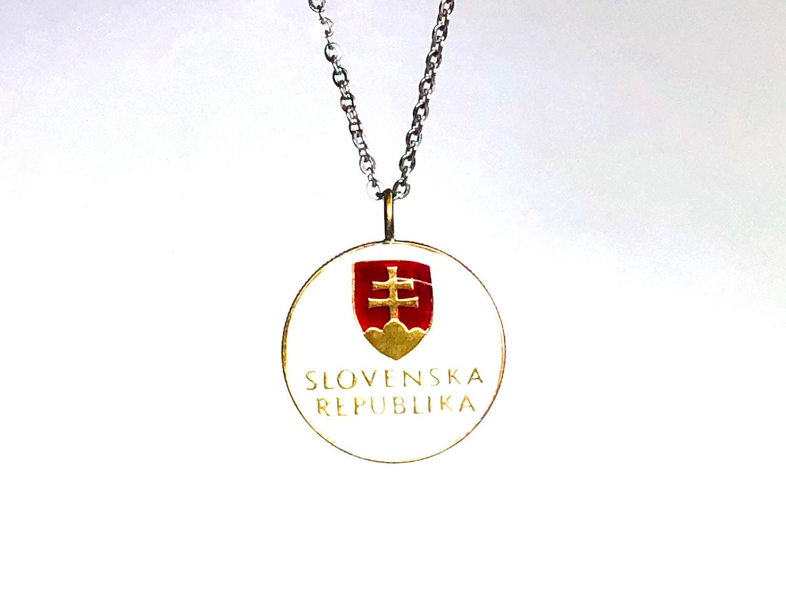 Pendant Slovakia Coin1 Koruna Gothic Wooden Sculpture of the - Etsy