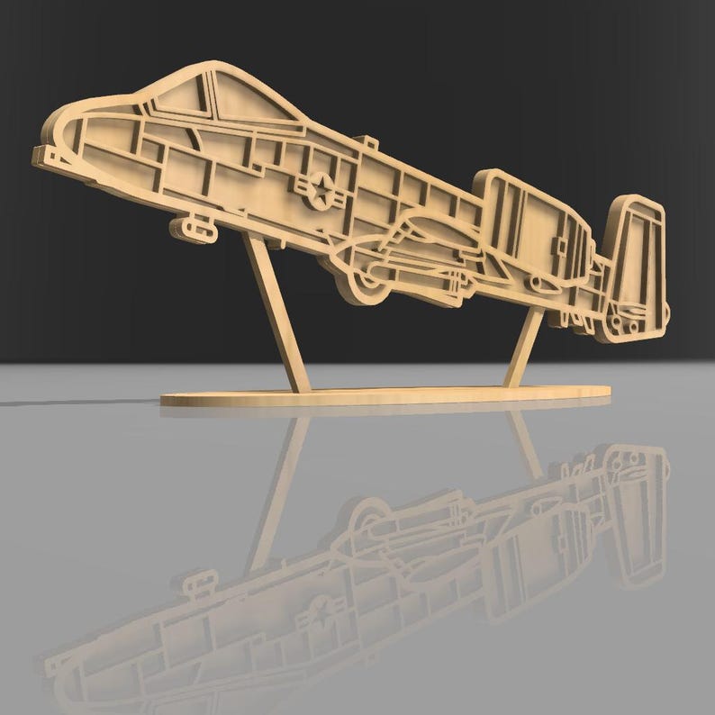 A-10 Thunderbolt, Laser Cut, Svg, Vector, Dxf, Dwg, Ai, Jpg, Png - Etsy