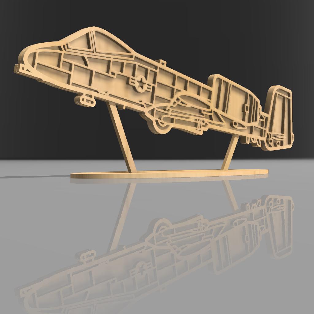 A-10 Thunderbolt, Laser Cut, Svg, Vector, Dxf, Dwg, Ai, Jpg, Png - Etsy