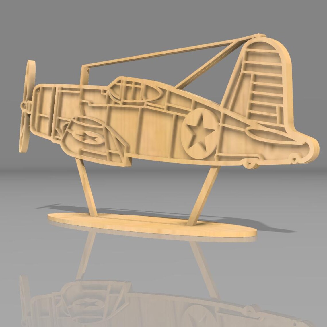 F4U Corsair, Laser Cut, Svg, Vector, Dxf, Dwg, Ai, Jpg, Png - Etsy