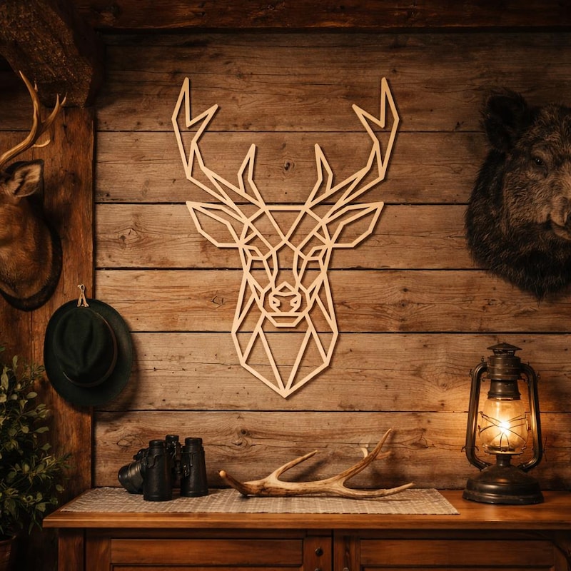 Holz deko mit hirsch - Etsy.de