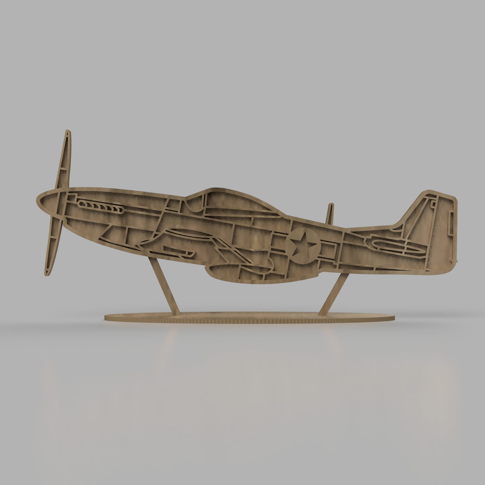 P-52 Mustang, Laser Cut, Svg, Vector, Dxf, Dwg, Ai, Jpg, Png - Etsy