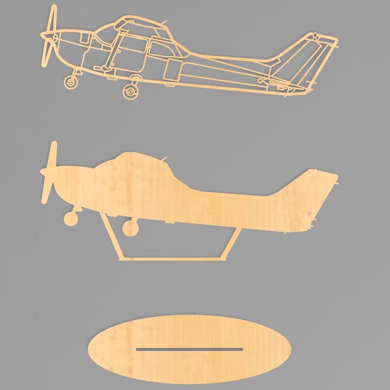 Cessna Skyhawk, Laser Cut, Svg, Vector, Dxf, Dwg, Ai, Jpg, Png - Etsy