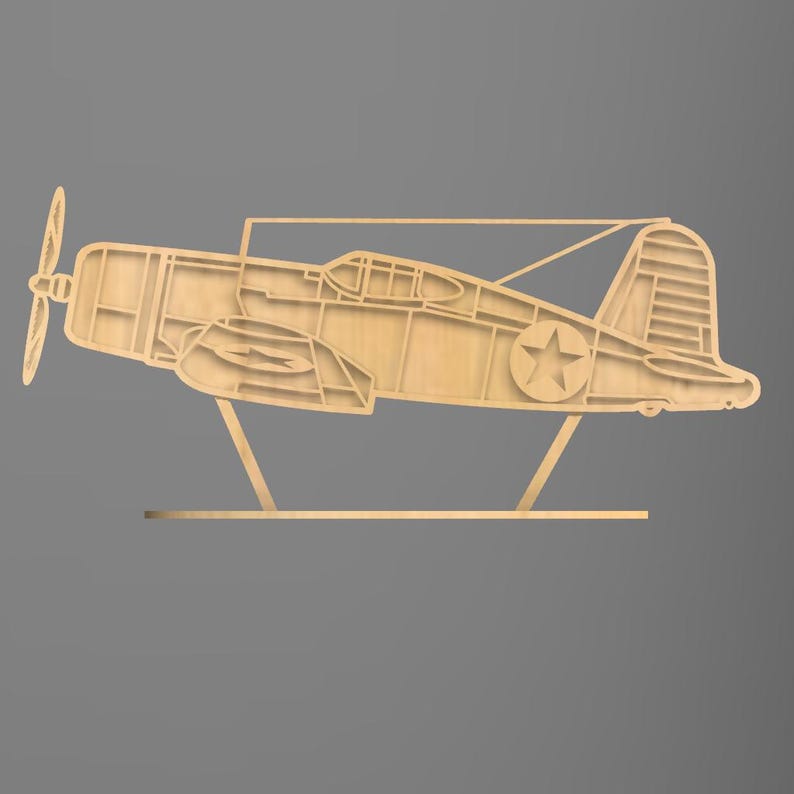 F4U Corsair, Laser Cut, Svg, Vector, Dxf, Dwg, Ai, Jpg, Png - Etsy