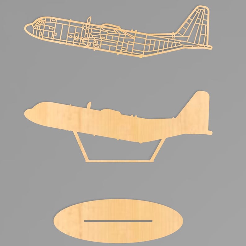 C-130 Hercules, Laser Cut, Svg, Vector, Dxf, Dwg, Ai, Jpg, Png - Etsy