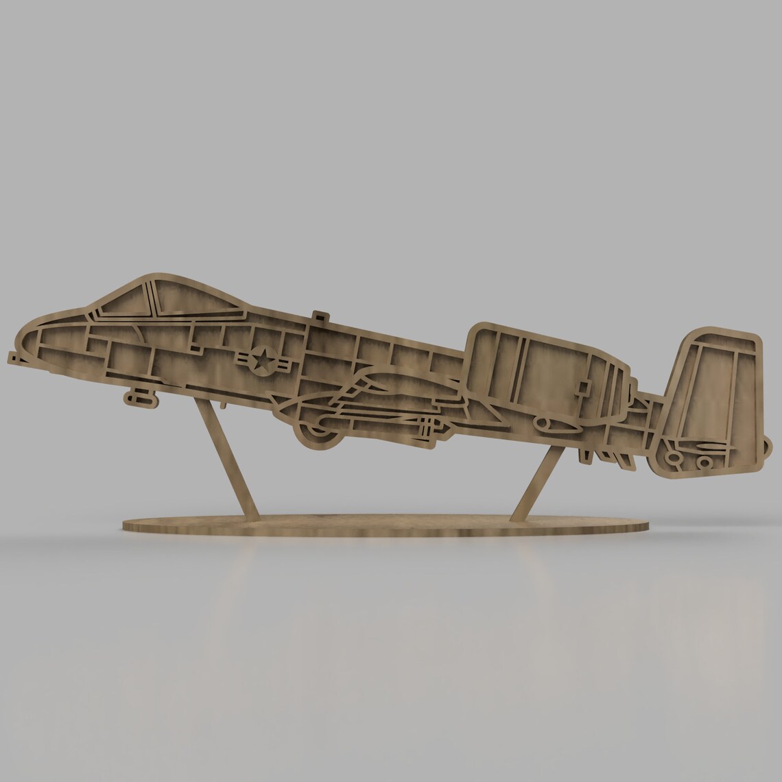 A-10 Thunderbolt, Laser Cut, Svg, Vector, Dxf, Dwg, Ai, Jpg, Png - Etsy