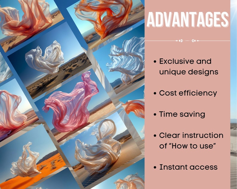 25 Flowing Fabric Digital Backdrop Overlays, Flying Silk Backgrounds ...