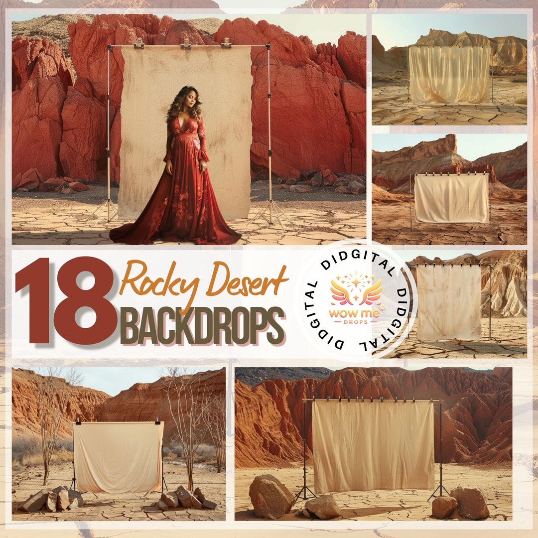 Desert Photography Backdrops: Rustic Studio Portrait Backgrounds ...