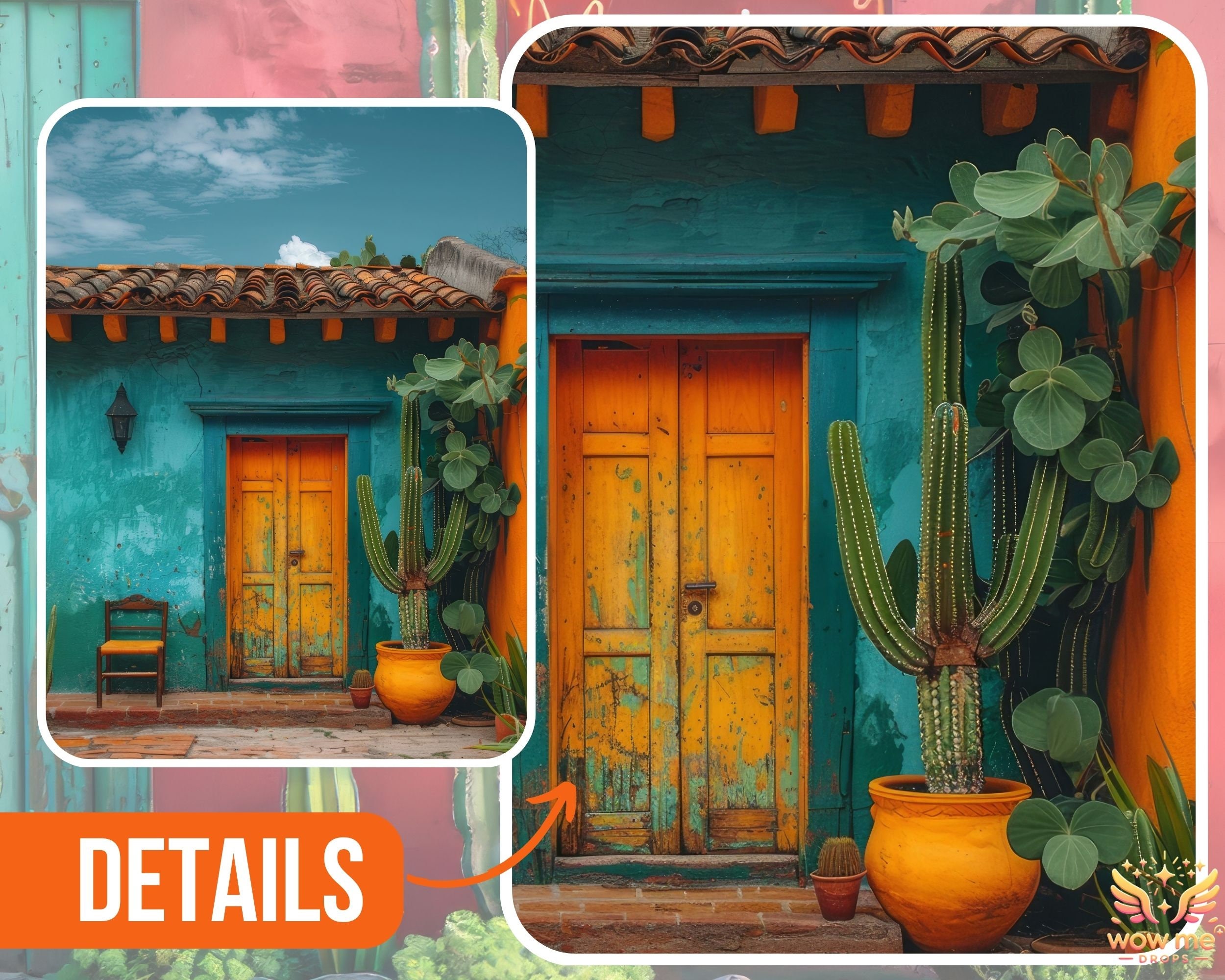Sunny Mexico Photography Backdrops: Vibrant Outdoor Scenes (digital ...