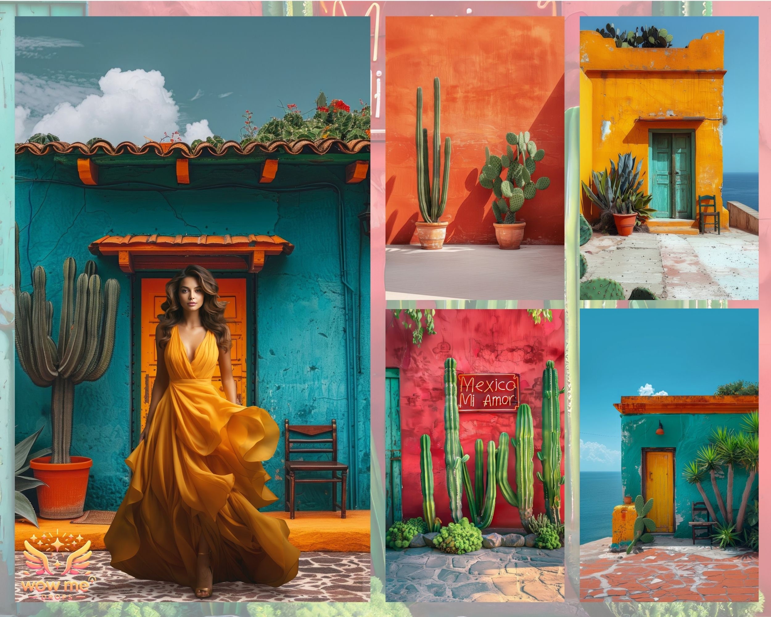 Sunny Mexico Photography Backdrops: Vibrant Outdoor Scenes (digital ...