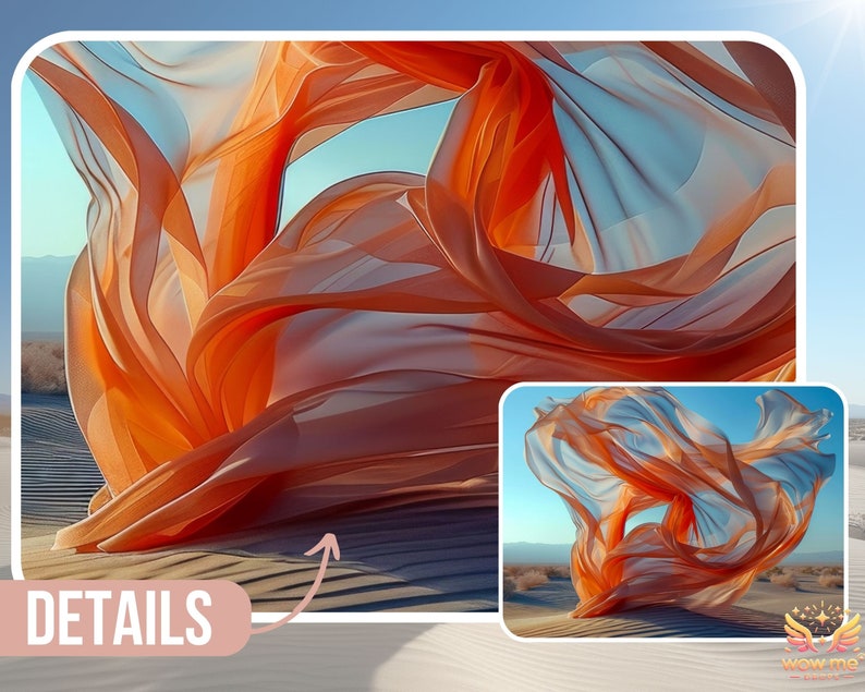 25 Flowing Fabric Digital Backdrop Overlays, Flying Silk Backgrounds ...