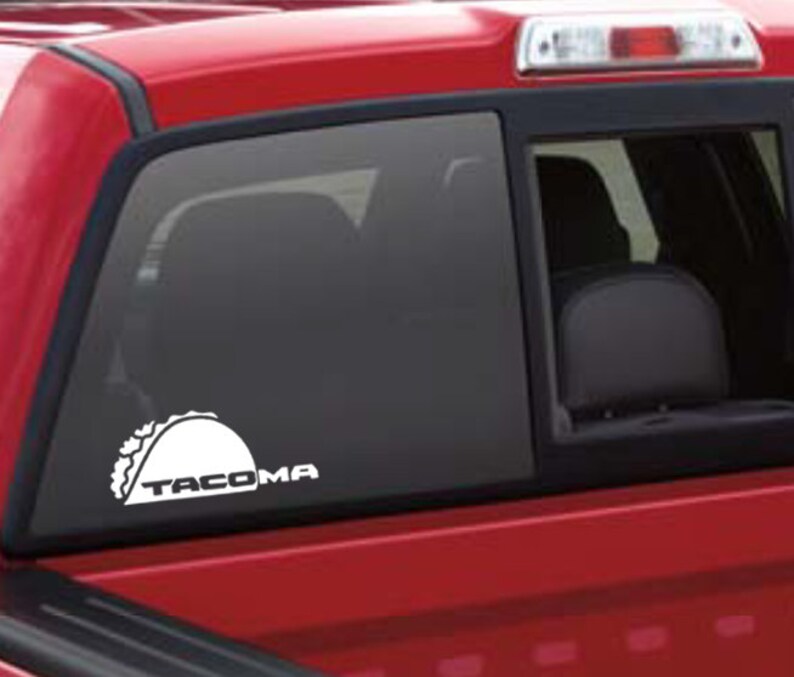 Tacoma Taco Decal Toyota Tacoma Taco Vinyl - Etsy