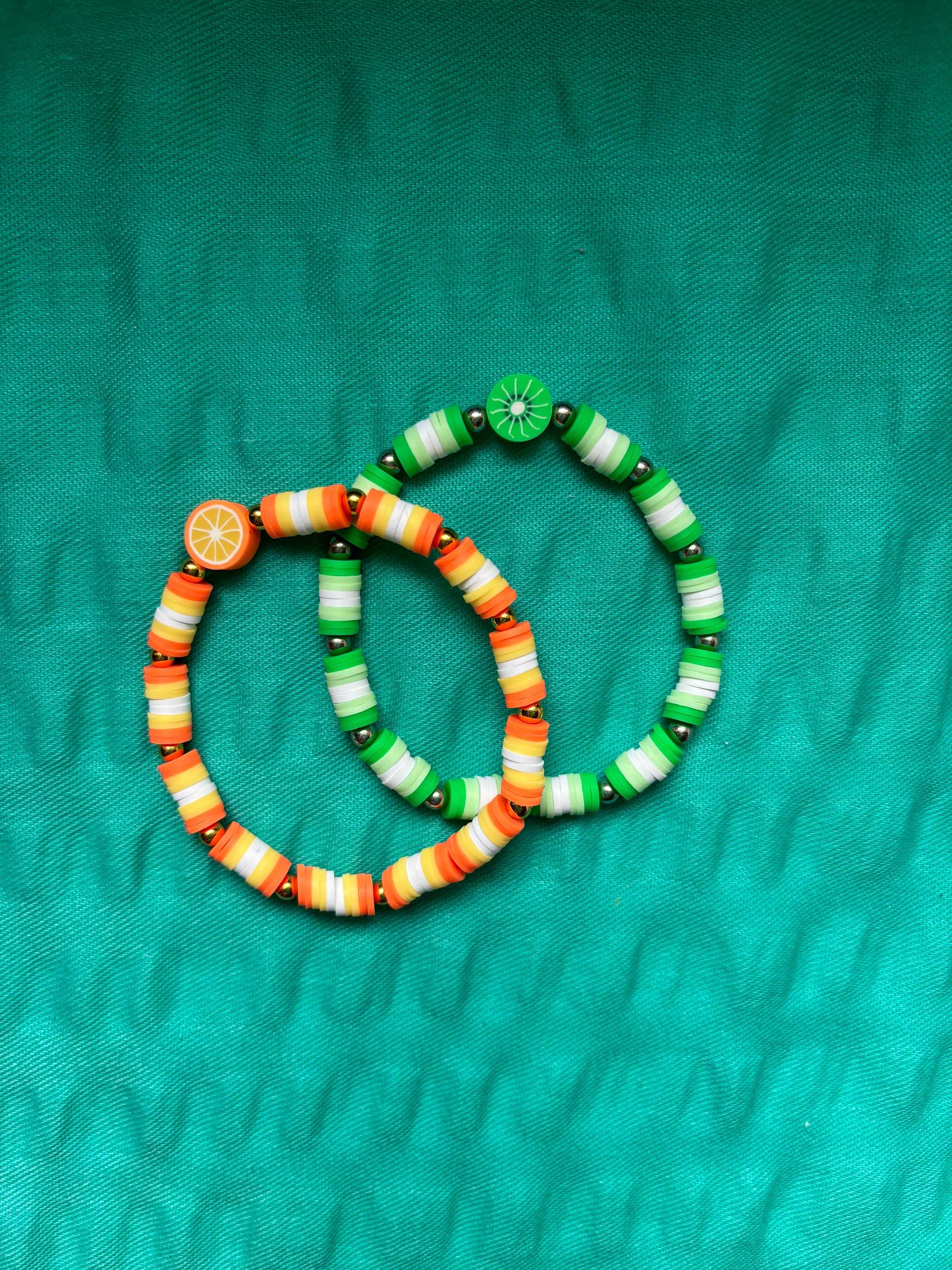 Fruity Fruit Clay Bead Bracelet Set - Etsy