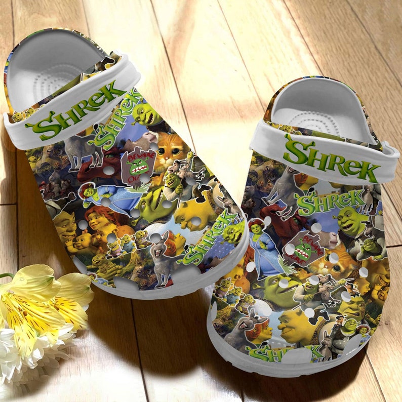 Shrek Clogs, Shrek Sandals, Shrek Summer Shoes, Scared Shrekless Clogs ...