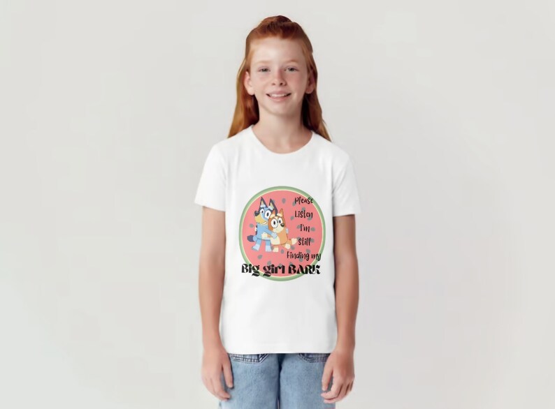 Design Around Only Png Download Bluey Big Girl Bark - Etsy