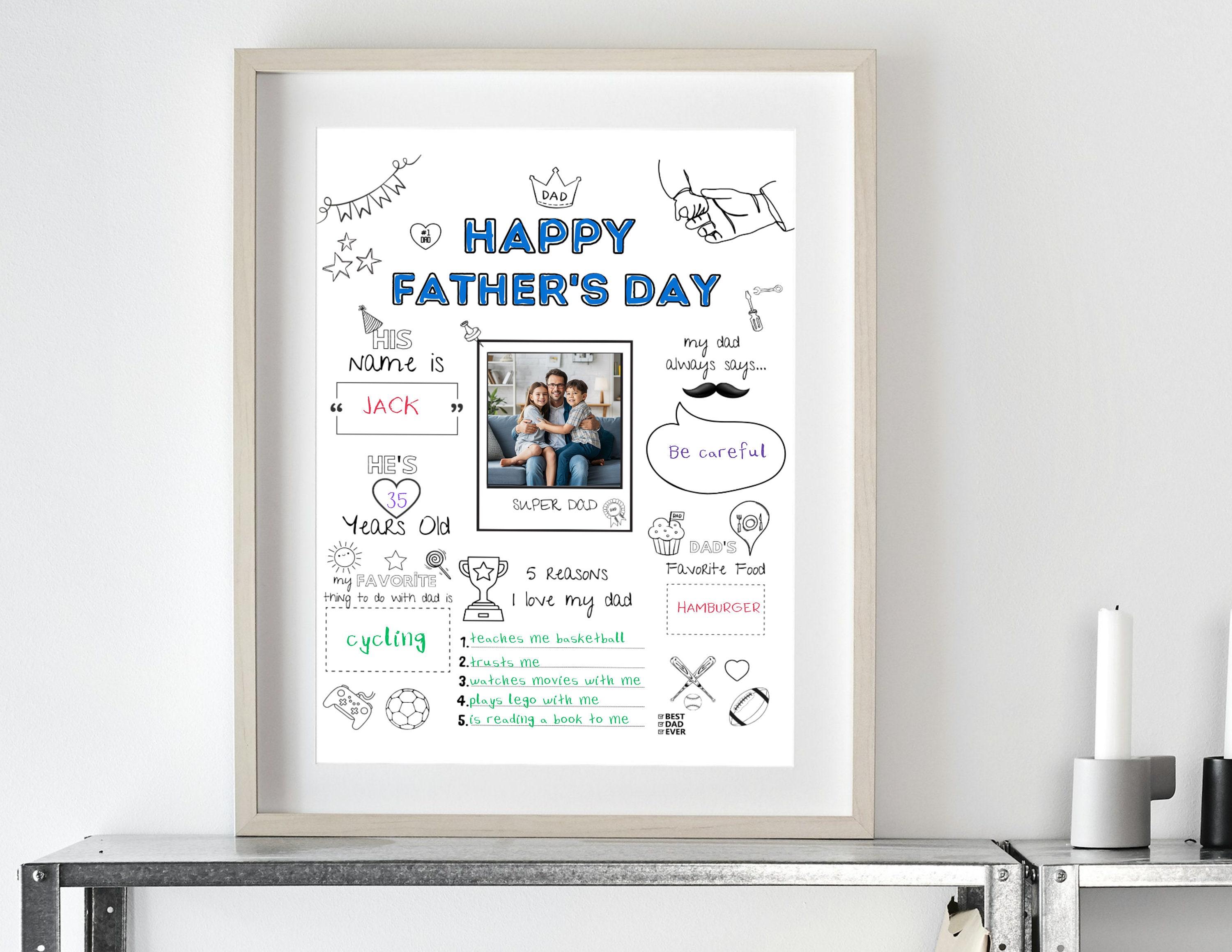 Father's Day Handprint Printable, Fathers Day Activity, Fathers Day ...