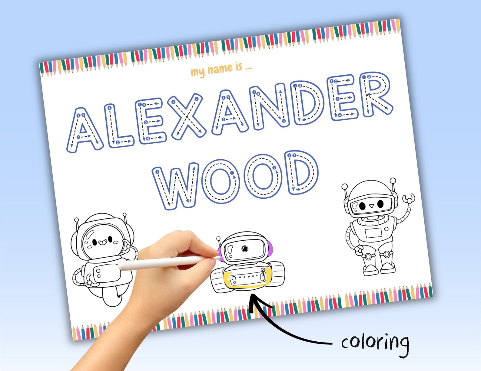 Personalized Name Tracing Worksheets - Customized Printable for Name ...